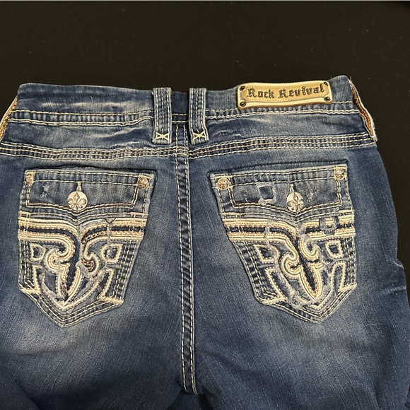 Rock Revival | Jeans | Rock Revival Indigo Denim With Embroidered ...